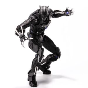 千値練(sentinel) fighting armor black panther non-scale abs & diecast painted complete action figure