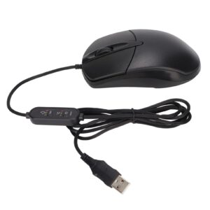 zhiyavex wired gaming mouse,1600dpi ergonomic mice,heated mouse with 3 speed temperature adjustment/timing,usb photoelectric mice,3d non slip roller,for laptop pc desktop notebook, black