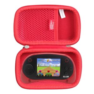 hermitshell travel case for easegmer kids handheld game portable video game player (red)