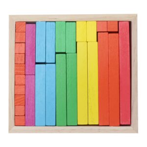 shanrya math number rods, valuable counting sticks brightly colored for children for counting