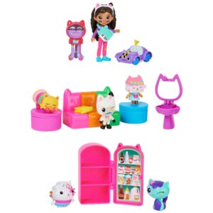 gabby's dollhouse, surprise pack, (amazon exclusive) toy figures and dollhouse furniture, kids toys for girls and boys ages 3 and up