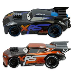 disney pixar jackson storm & tim treadless pull 'n' race die cast set – cars