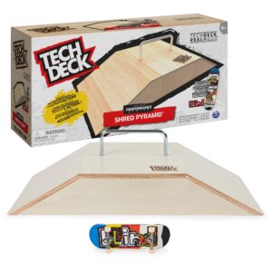 tech deck performance series, shred pyramid set with metal rail and exclusive blind fingerboard, made with real wood, kids toy for boys and girls ages 6 and up