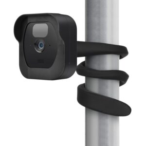 flexible twist mount for all-new blink outdoor camera, with weatherproof cover to attach your blink outdoor camera wherever you like with no drilling - black