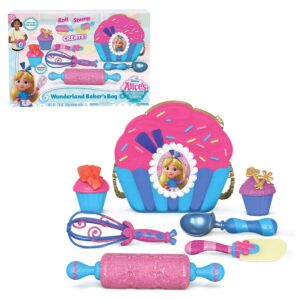 just play disney junior alice’s wonderland bakery bag set, dress up and pretend play, officially licensed kids toys for ages 3 up