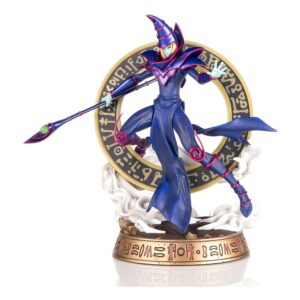 first 4 figures yu-gi-oh! dark magician pvc statue (blue variant), 12 inches