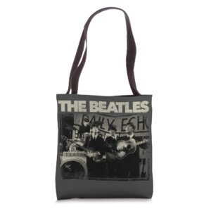 the beatles: live in monochrome tote bag