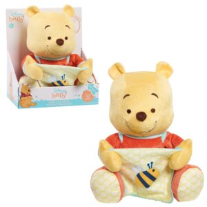 disney baby hide-and-seek winnie the pooh interactive plush, officially licensed kids toys for ages 09month by just play