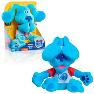 blue’s clues & you! blowing kisses blue feature plush stuffed animal with sounds and movement, dog