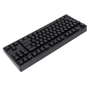 gaming keyboard, quick response 87 keys wired widely compatible computer keyboard ergonomic design for work for home gaming for office(black)