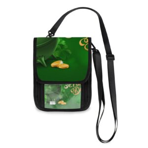 alaza women small crossbody bag st. patrick's day(3) for cellphone purse wallet with card slots removable strap(6cr7b)