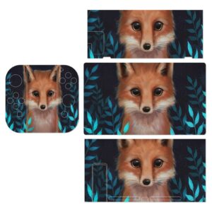 cute fox switch sticker pretty pattern full wrap skin protection for nintendo switch for switch