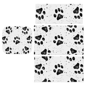 dog paw prints switch sticker pretty pattern full wrap skin protection for nintendo switch for switch