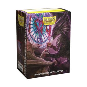 dragon shield standard size sleeves – limited edition brushed art: valentine dragons 2022 100ct - card sleeves smooth & tough - compatible with pokemon, yugioh, & magic the gathering – mtg, tcg, ocg