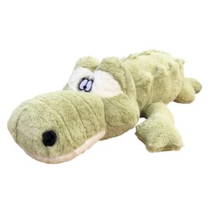 hofun4u alligator plush pillow, 61 inch alligator stuffed animal, home decoration christmas valentine’s birthday gift for boys girls adults kids (green)