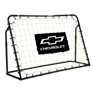 franklin sports soccer rebound net - training soccer net - perfect for backyard soccer practice - portable 6'x4' net with steel frame - black