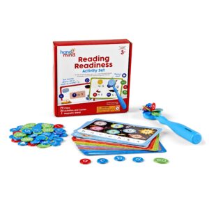 hand2mind reading readiness activity set, magnetic wands and chip set, learn to spell for kids, spelling toys, cvc words for kindergarten, learning letters, science of reading manipulatives