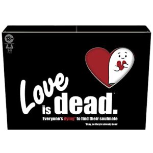 hasbro gaming love is dead game, party card game for adults and teens, hilarious light strategy dating game for 2-5 players ages 13 and up