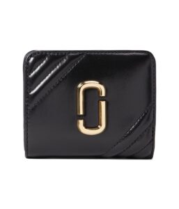 marc jacobs the glam shot mini compact wallet black one size