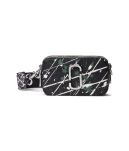 marc jacobs snapshot splatter paint crossbody black multi one size