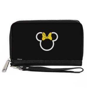 buckle-down women's pu zip around wallet rectangle-minnie mouse, 7.5"x4.5"