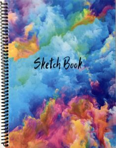 sketch book: notebook for drawing, writing, painting, sketching or doodling, 120 pages, 8.5x11 (premium abstract cover vol.4)