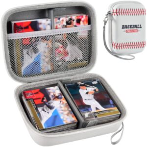 ankhoh baseball football card holder case compatible with topps 2021 baseball cards packs, sports cards protectors storage box, 400+ trading cards display binder for pm/mtg/c.a.h and more collection