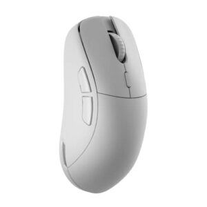 pwnage ultra custom wireless symm 1 gen 2.0 - ultra lightweight honeycomb design gaming mouse 3370 sensor - ptfe skates - 6 buttons - 74g (white, solid sides)