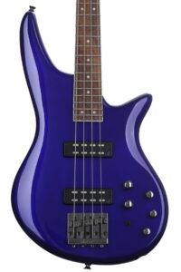 jackson js series spectra bass js3, indigo blue, laurel fingerboard