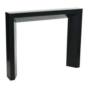 creative co-op modern fireplace mantel, black