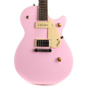 gretsch g2215-p90 streamliner junior jet club p90 electric guitar - shell pink