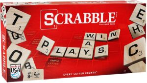 scrabble game board game table game