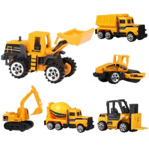 hapavis diecast engineering construction vehicle toy set alloy metal car toys set for toddlers kids boys & girls