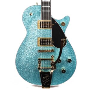 gretsch g6229tg limited-edition sparkle jet bt with bigsby - ocean turquoise sparkle