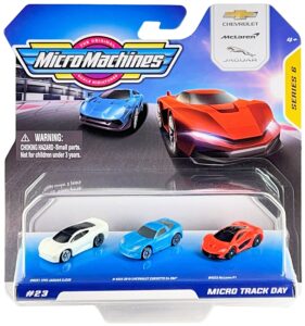 micro machines 2021 series 6 starter pack #23 micro track day - 1992 jaguar xj220, 2010 corvette c6 z06, mclaren p1