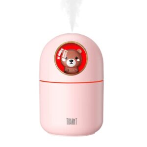 mini humidifiers for bedroom,cool mist humidifiers,small humidifier for bedroom,home, travel office and plants.(300ml,pink)