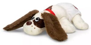 pound puppies newborns plush - cream with medium brown spots (fuzzy ears)