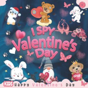 i spy valentine's day book: fun & interactive picture book (valentines day activity book) | coloring and guessing game for little kids, toddler and preschool ages 2-5, 4-8 |