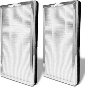 nispira true hepa replacement filter with activated carbon compatible with ma#15 air purifier part ma15r. 2 packs