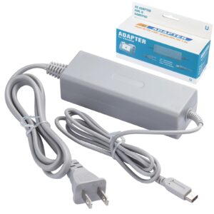 charger for wii u gamepad, ac adapter power cord charging cable replacement for nintendo wii u gamepad