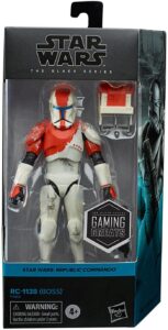 star wars the black series gaming greats 6 inch action figure box art exclusive - rc-1138 red trooper (boss)