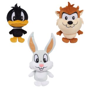 just play looney tunes 7-inch plush pals 3-piece set stuffed animals, soft cuddly plushies, kids toys for ages 3 up, amazon exclusive