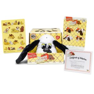 pound puppies classic plush - dalmation with black spots (long fuzzy ears)