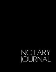 notary journal: public notary log book for notarial acts | notary public record book, 200 entries