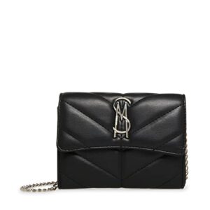 steve madden asha wallet crossbody, black