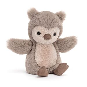 jellycat willow owl stuffed animal, 8 inches | bird plush toy | classic children's gift