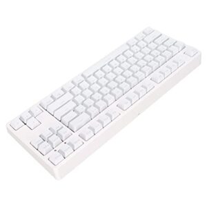 mechanical keyboard, quick response wired keyboard for office for work for home gaming(white)