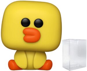 funko line friends - sally pop! vinyl figure (bundled with compatible pop box protector case)