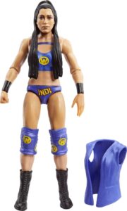 mattel wwe basic action figure, indi hartwell, posable 6-inch collectible for ages 6 years old & up