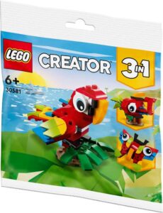 lego 30581 - tropical parrot, 6 years min, 99 max